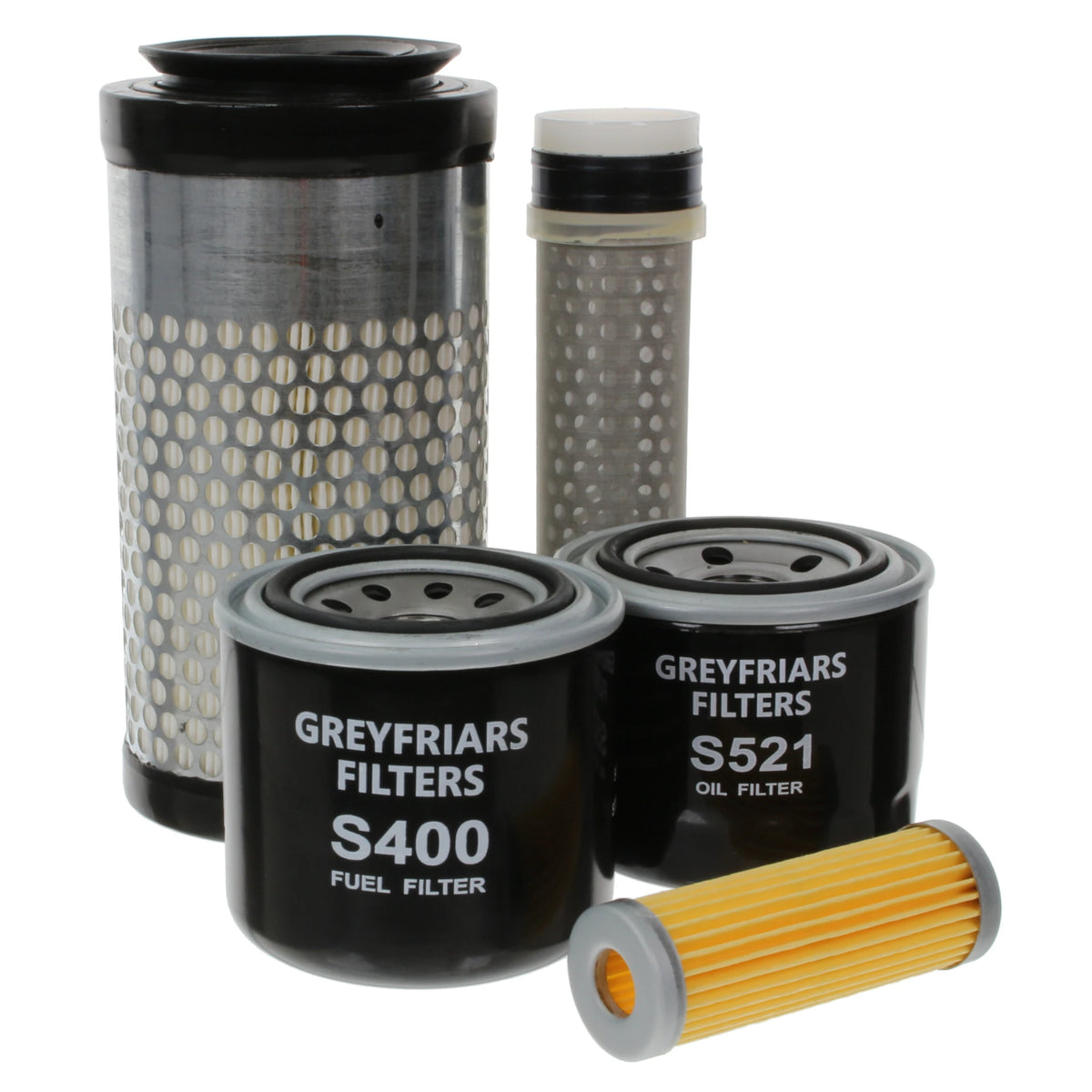 Kubota U25-3, U25-3A Filter Service Kit Air, Oil, Fuel Filters – Greenred Spares