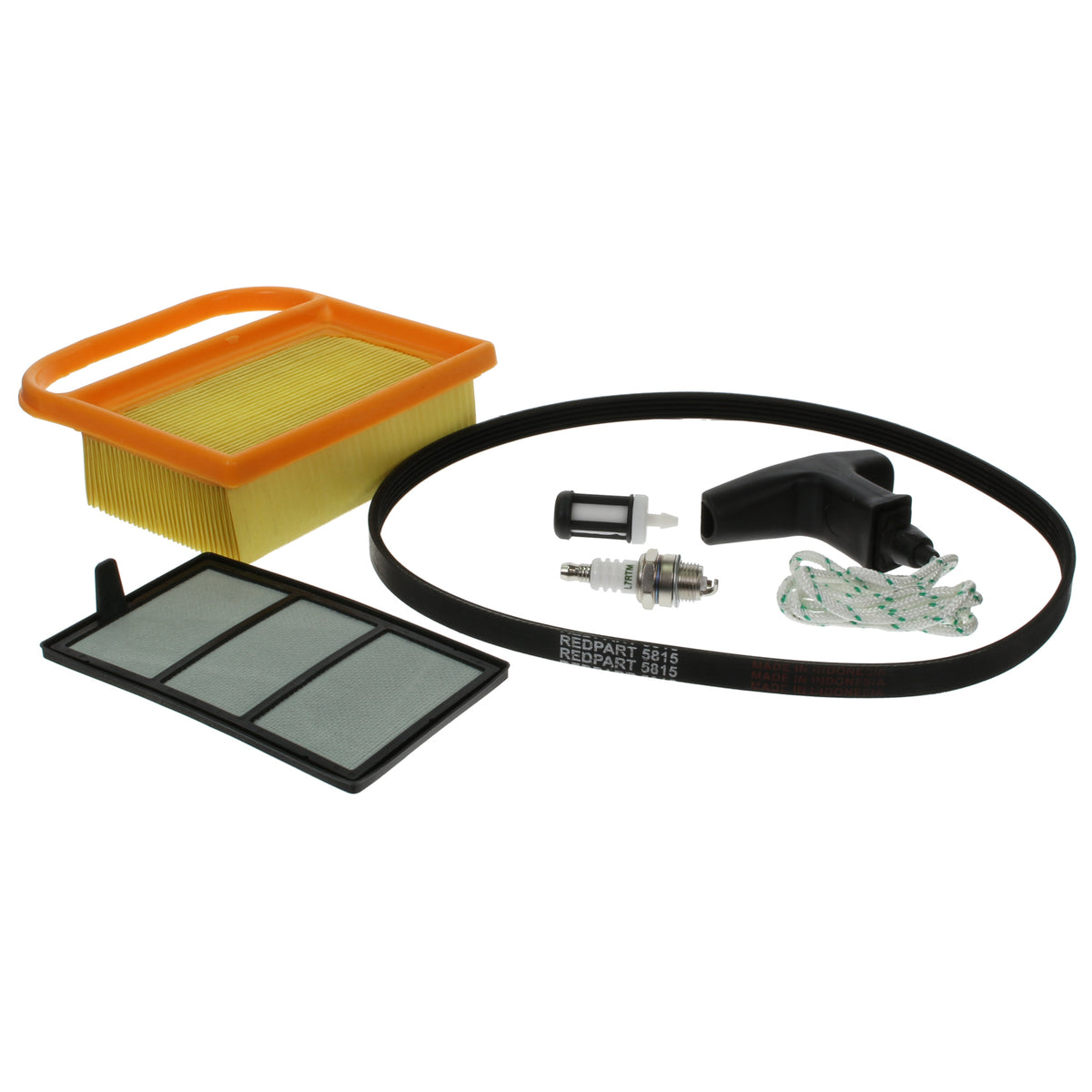 Stihl TS410 Service Kit Contains Air Filter, Fuel Filter, Belt, Rope ...