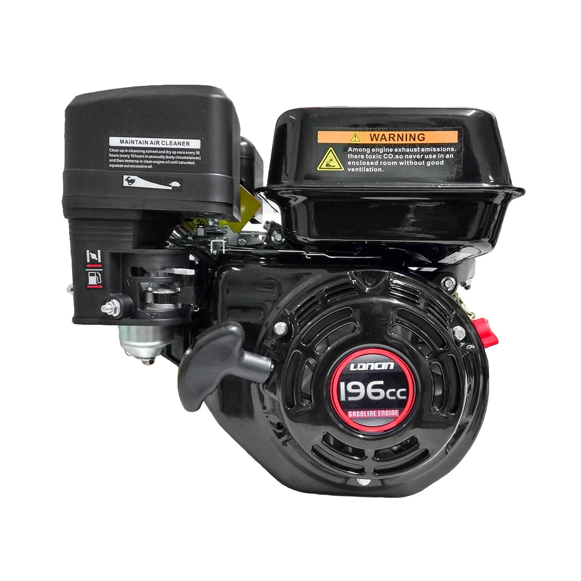 Loncin G200 Engine, 5.5HP - 6.5HP, Tapered Shaft, Recoil Start ...