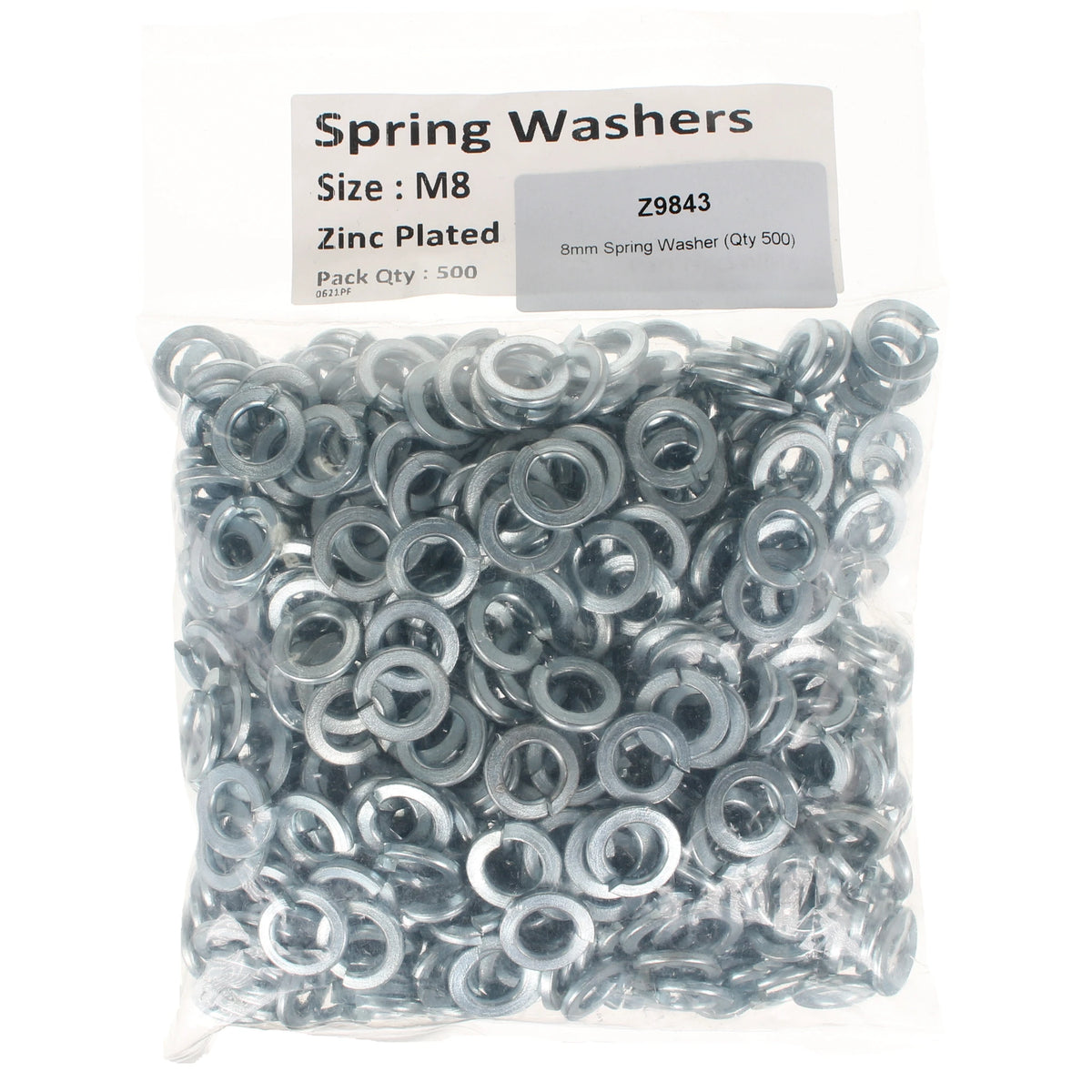 8mm Spring Washer (Qty 500) – Greenred Spares