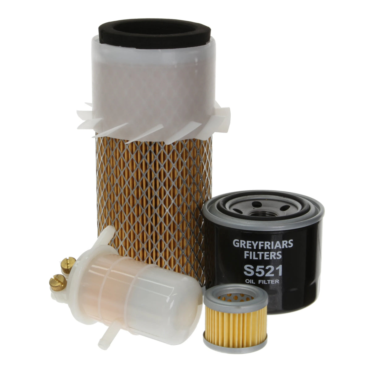 Filter Service Kit for Hanix SB 15 Mini Excavator | Engine: Mitsubishi ...