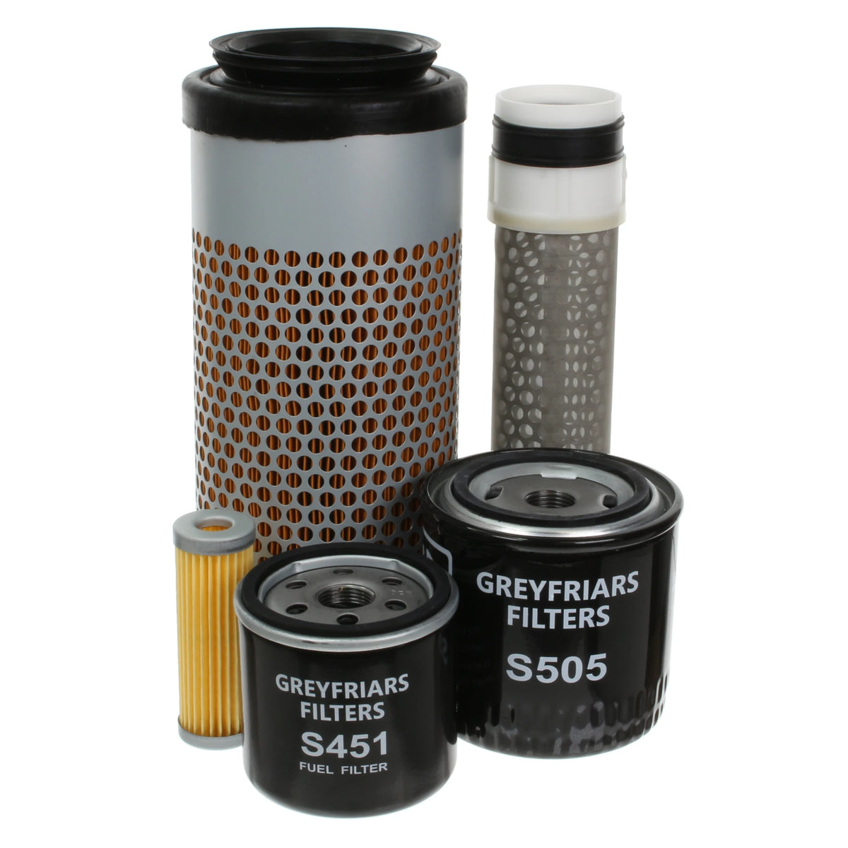 Filter Service Kit for Kubota U 35-3 ALPHA Mini Excavator | Engine: Ku ...