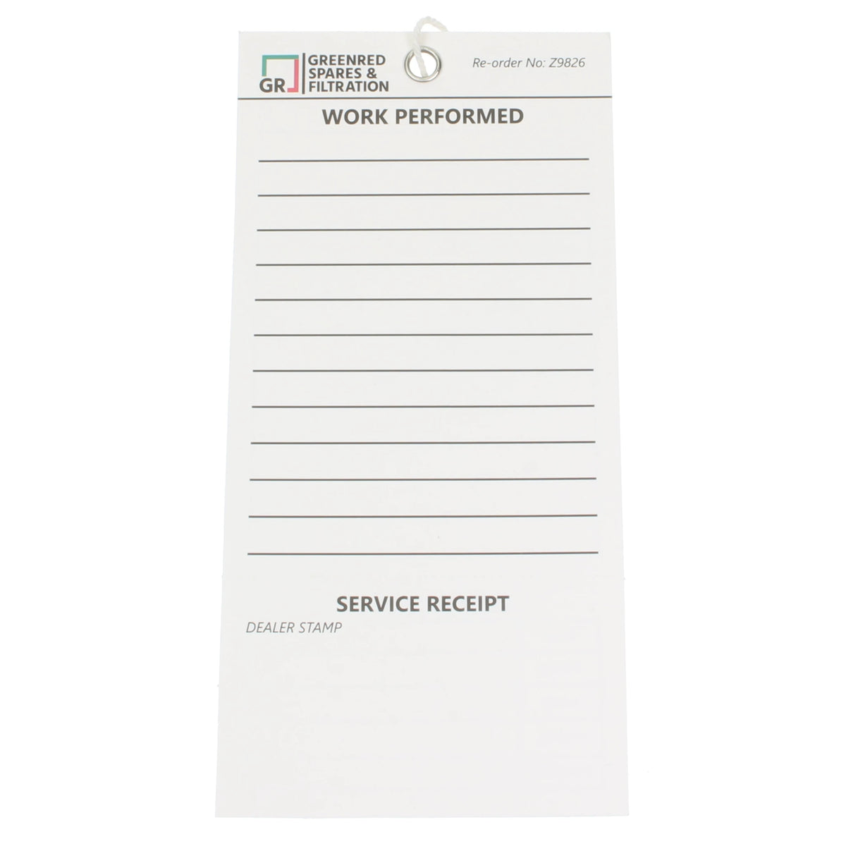 Service Repair Label (QTY 100) – Greenred Spares